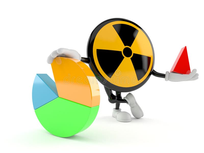 Radioactive Character Holding Measuring Tape Stock Illustration ...