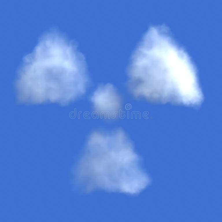 Radioactive clouds stock illustration. Illustration of luminosity ...