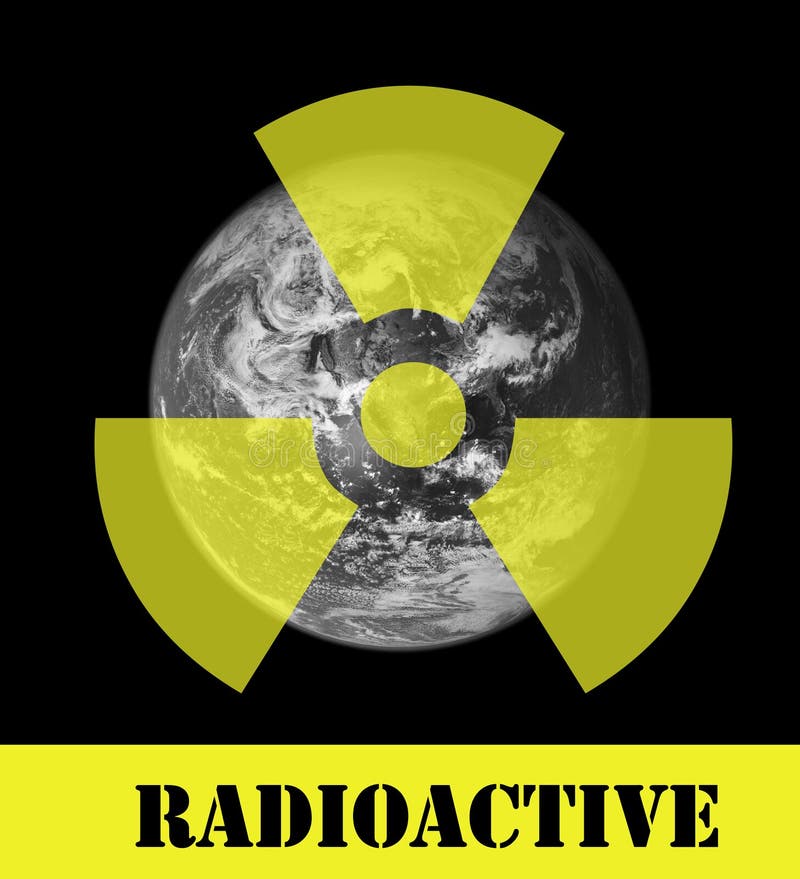 Radioactive earth stock illustration. Illustration of radiation - 13100250