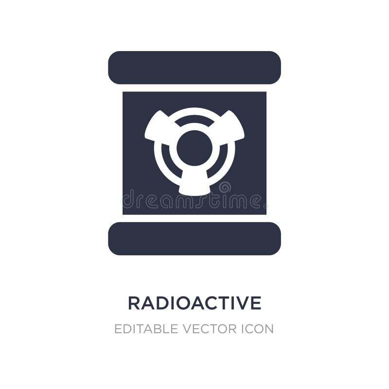 Radioactive Elements Icon on White Background. Simple Element ...