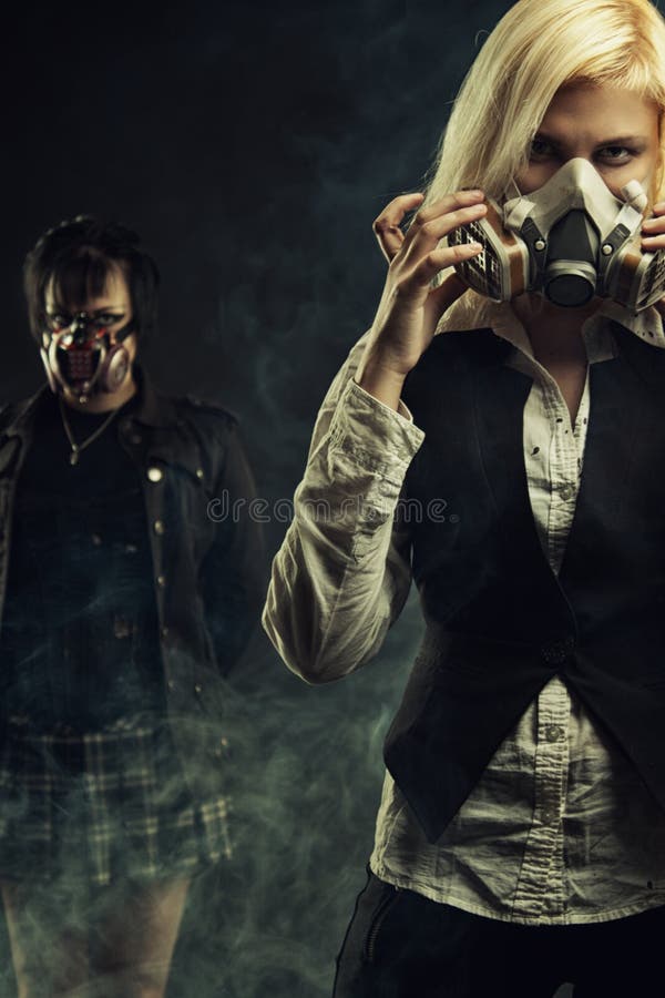 Radioactive girls stock photo. Image of attractive, pollution - 46204122