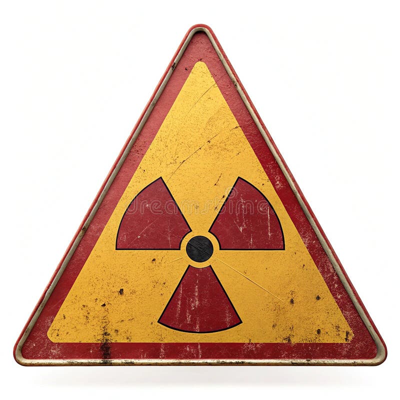 Radioactive Hazard Sign on Ti Stock Illustration - Illustration of ...
