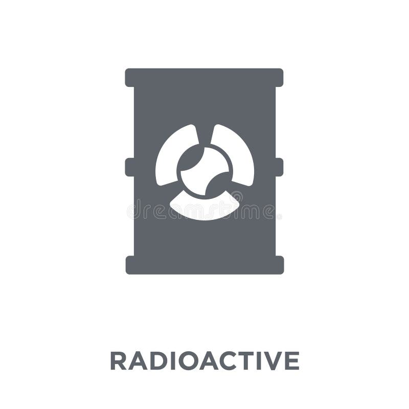 Radioactive Icon from Ecology Collection. Stock Vector - Illustration ...