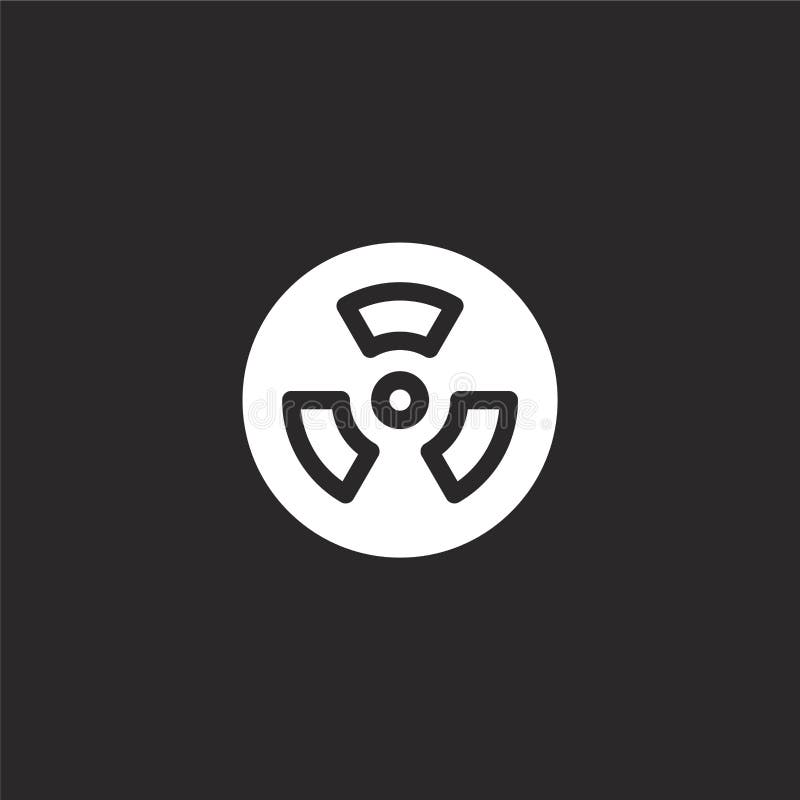 Radioactive Icon. Filled Radioactive Icon for Website Design and Mobile ...