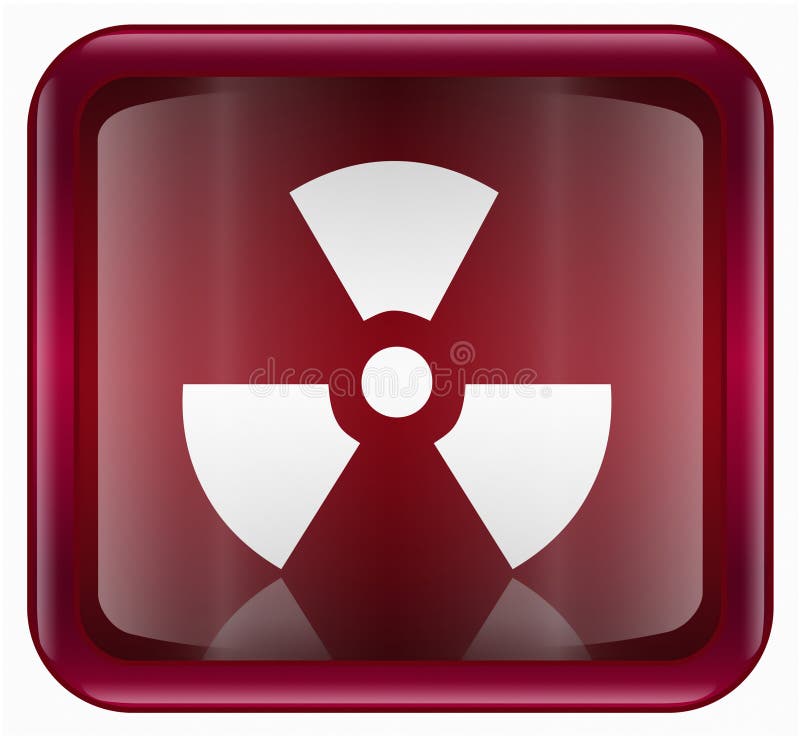 Radioactive Icon Isolated on Transparent Background. Radioactive Toxic ...