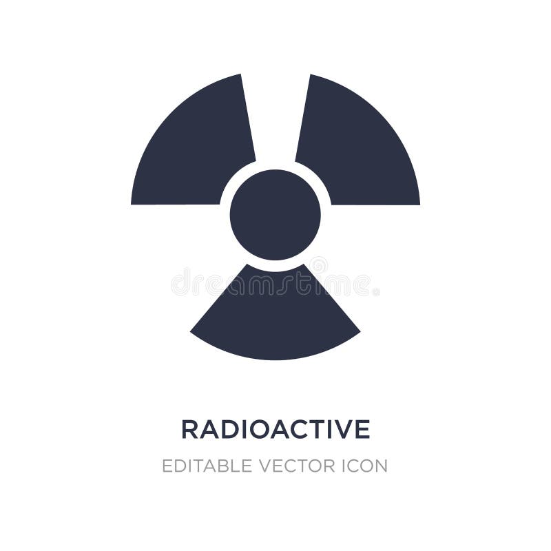 Radioactive Icon on White Background. Simple Element Illustration from ...