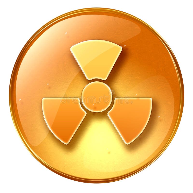 Radioactive icon yellow stock image. Image of webpage - 293758133