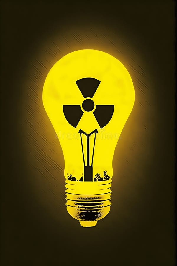 Radioactive Light Bulb Graphic - Wallpaper Stock Illustration ...