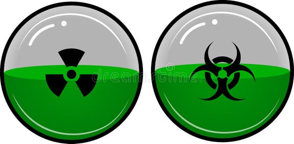 Radioactive Material stock vector. Illustration of biology - 60353258