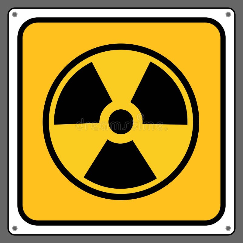 Radioactive Material Radioactive Sign Caution Stock Vector ...