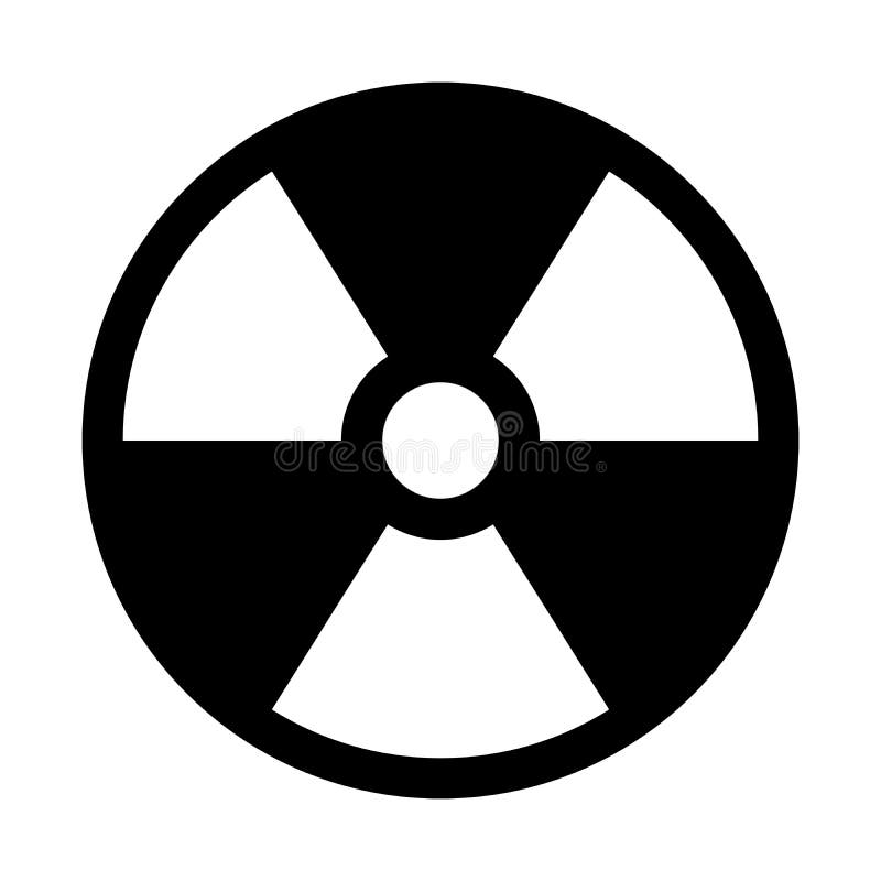 Radioactive Material Sign. Symbol of Radiation Alert, Hazard or Risk ...