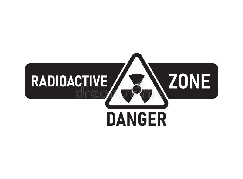 Radioactive Material Warning Icon in Flat Style. Radiation Danger ...