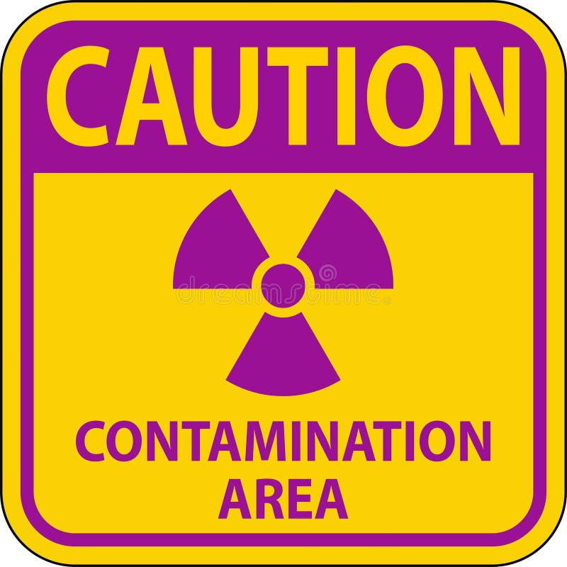 Danger Radioactive Materials Sign Caution Contamination Area Stock ...