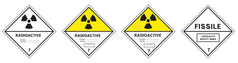 Radioactive Materials. Vector Graphics Stock Vector - Illustration of ...