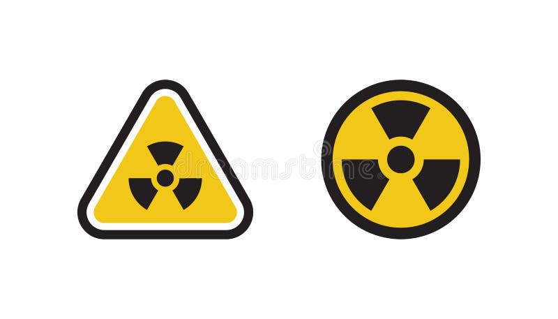 Radioactive Nuclear Warning Sign Icon Vector Stock Vector ...