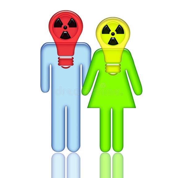 Radioactive People stock illustration. Illustration of caution - 13503189