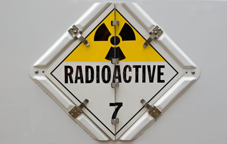 Radioactive Placard stock image. Image of department - 10074583