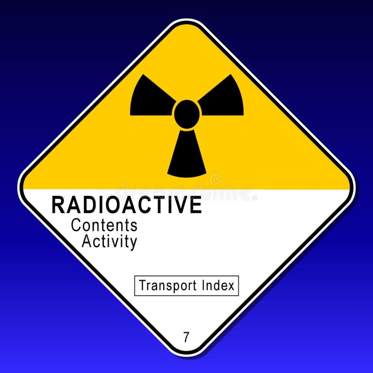 RadioActive Placard 2 stock illustration. Illustration of radioactive ...