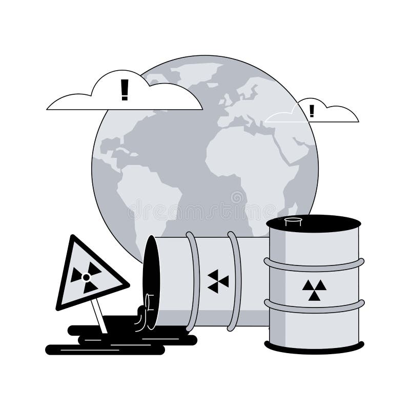 Radioactive Pollution Abstract Concept Vector Illustration. Stock ...
