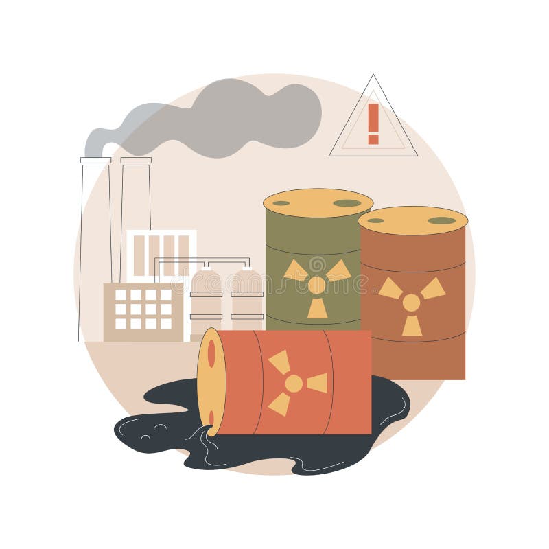 Radioactive Pollution Abstract Concept Vector Illustration Stock Vector ...