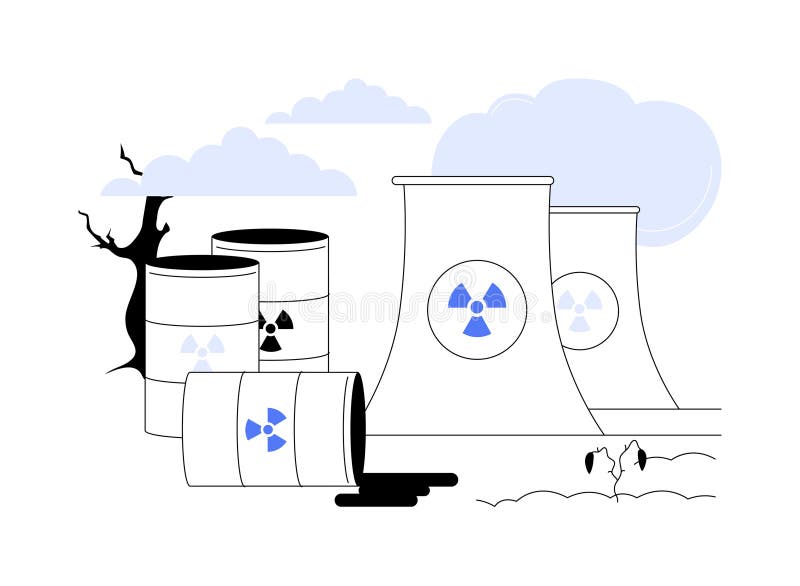 Radioactive Pollution Abstract Concept Vector Illustration. Stock ...