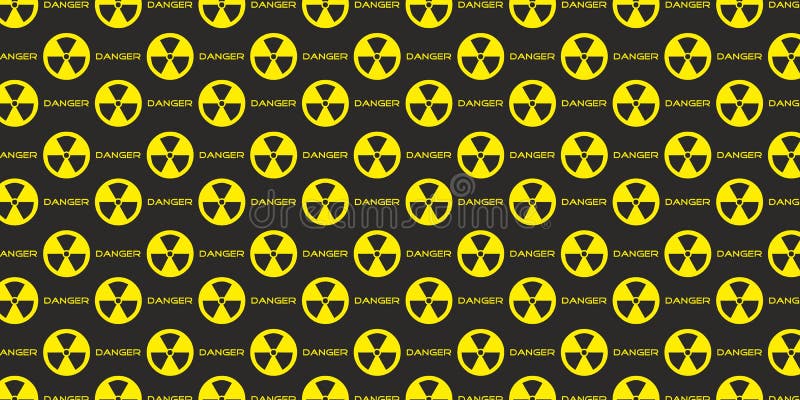 Radioactive Radiation Danger Nuclear Atomic Background Vector Stock ...
