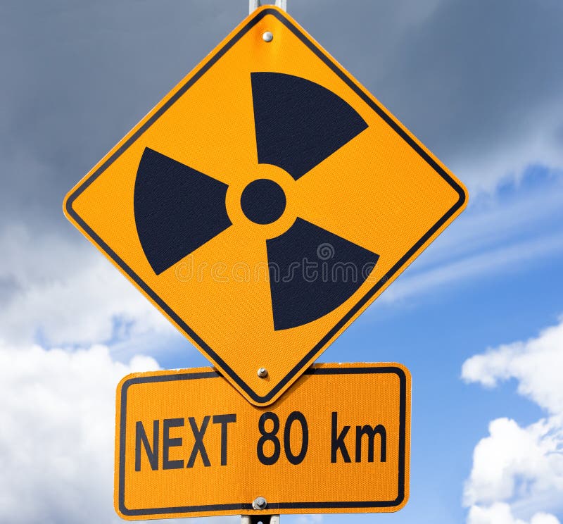 Radioactive road sign stock photo. Image of radioactivity - 16197716