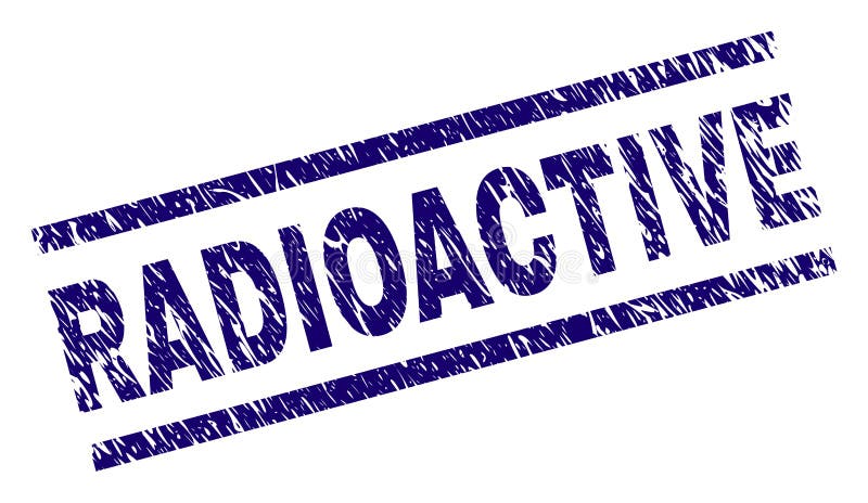 Scratched Textured RADIOACTIVE Stamp Seal Stock Vector - Illustration ...