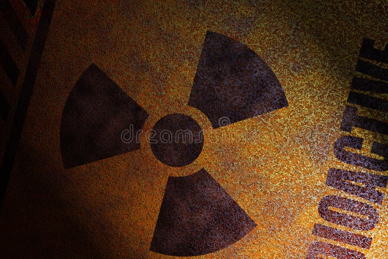 Radioactive sign on barrel stock photo. Image of chemical - 141014550