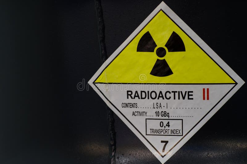 Radioactive sign on barrel stock photo. Image of chemical - 141014550