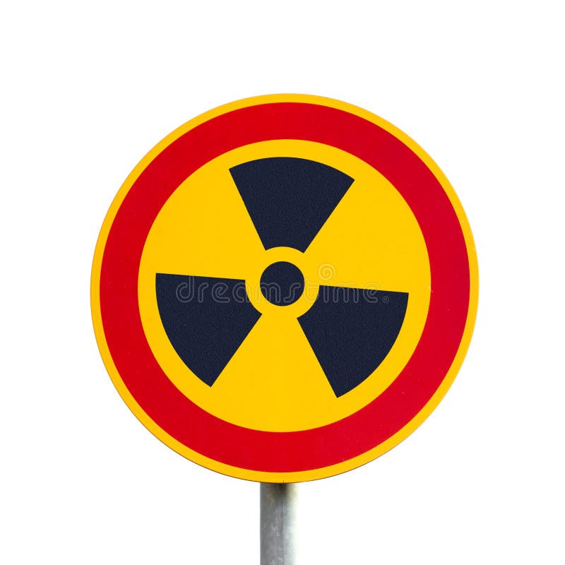 Nuclear Round Yellow Black Radioactive Ionizing Radiation Nuclear Alert ...