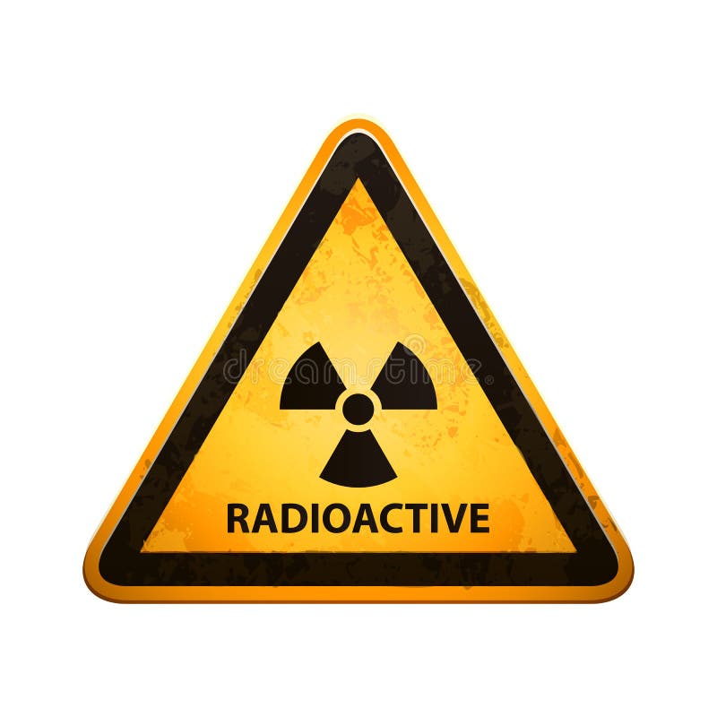Radioactive Nuclear Reactor Sign Design Stock Vector - Illustration of ...