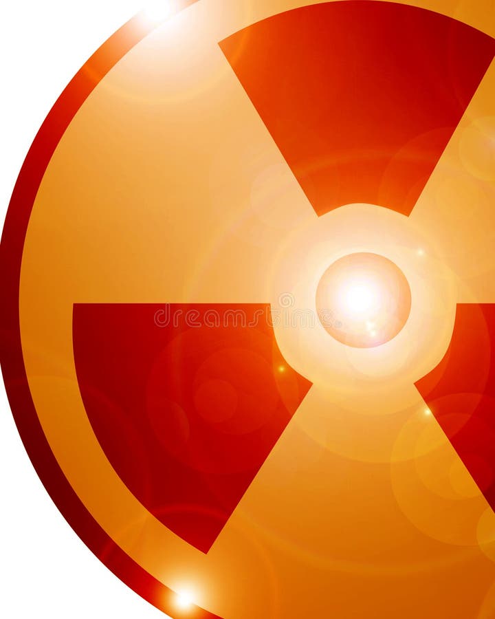 Radioactive sign stock illustration. Illustration of atomic - 33289433
