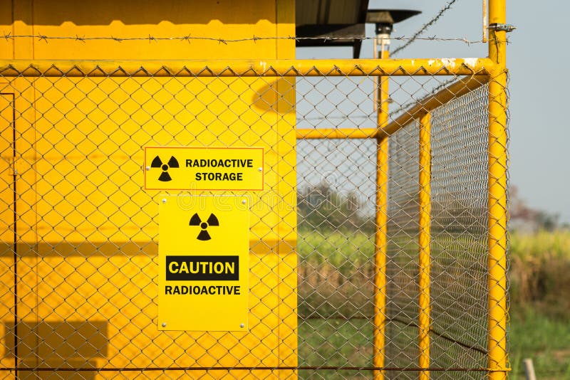 A Radioactive Source Storage Bunker. Stock Photo - Image of caution ...