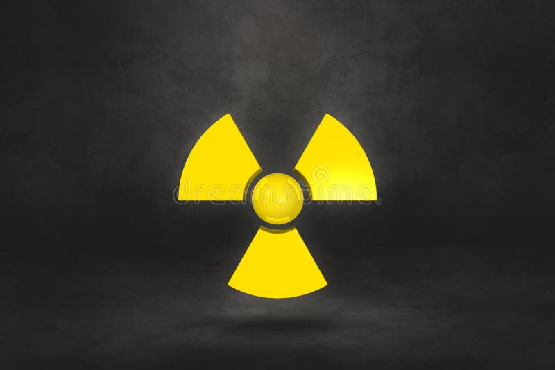 Radioactive Nuclear Symbol Death Flag Stock Illustration - Illustration ...