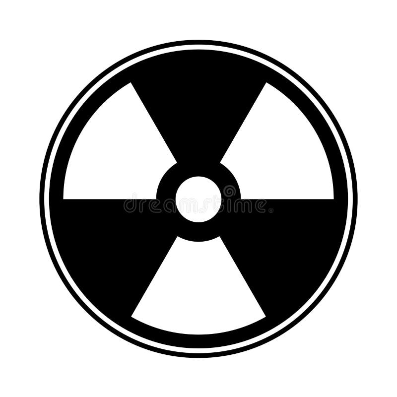 Radioactive Circle Symbol stock illustration. Illustration of badge ...