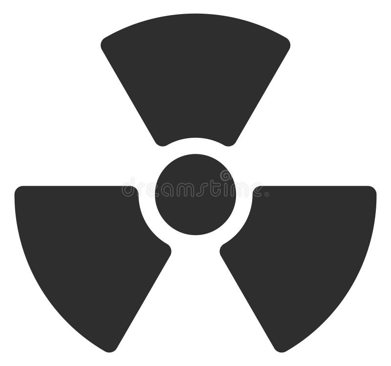 Radioactive Symbol. Nuclear Hazard Danger Black Icon Stock Illustration ...