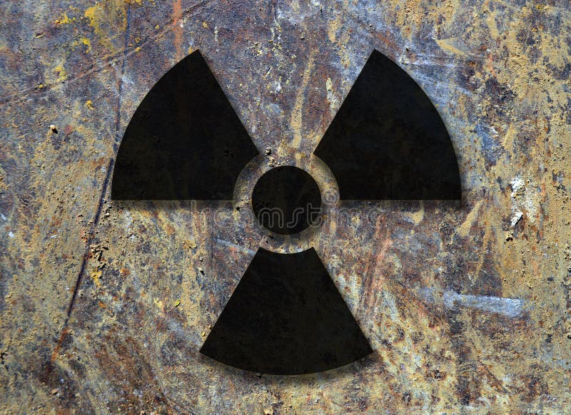 Rusted Radioactive Barrel stock illustration. Illustration of yellow ...