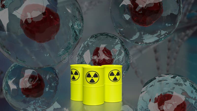 The Radioactive Tank for Energy or Technology Concept 3d Rendering ...