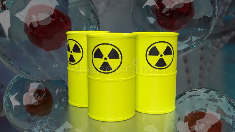 The Radioactive Tank for Energy or Technology Concept 3d Rendering ...