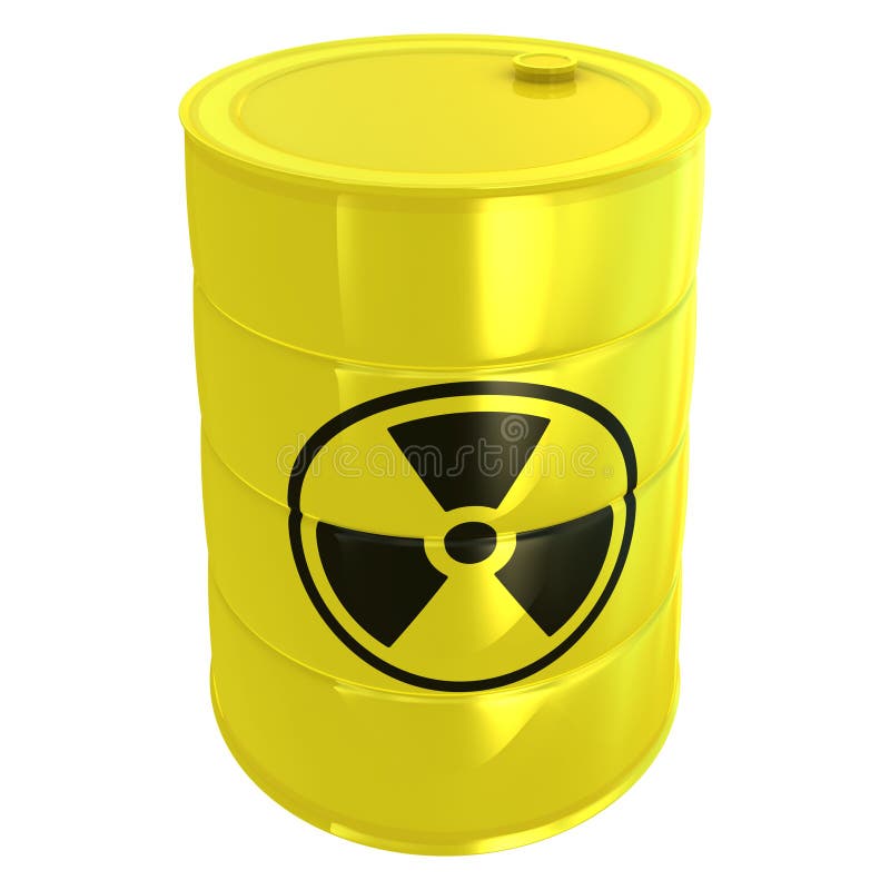 Radioactive Tank Isolated on White Stock Illustration - Illustration of ...