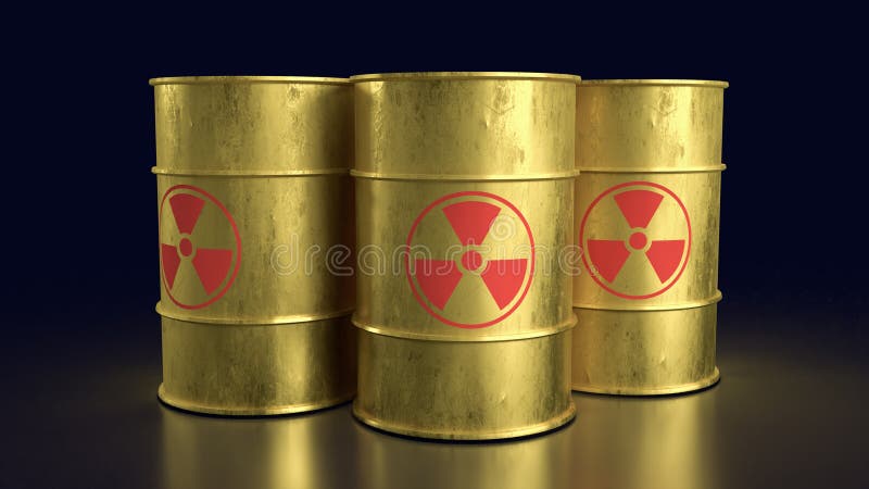 The Radioactive Tank for Sci or Nuclear Concept 3d Rendering Stock ...