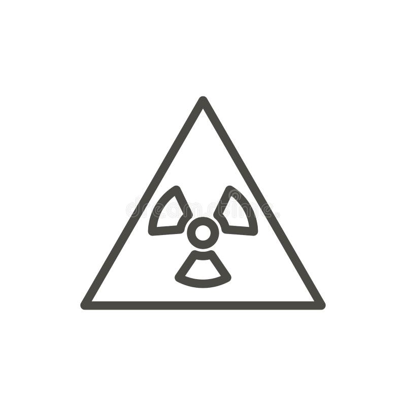 Radioactive Warning Icon Vector. Line Toxic Symbol Isolated. Trendy ... Radioactive Warning Icon Vector. Line Toxic Symbol Isolated. Trendy ...