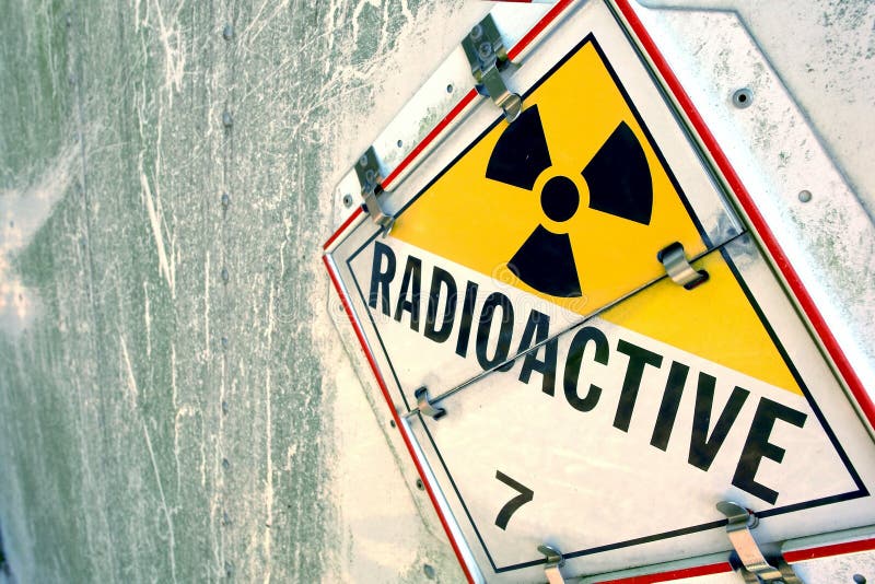 Radioactive Warning Placard Sign Stock Photo - Image of panel, hazard ...