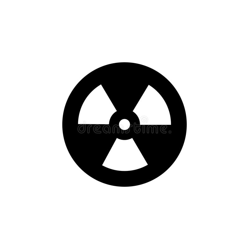 Radioactive Warning, Radiation Flat Vector Icon Stock Vector ...