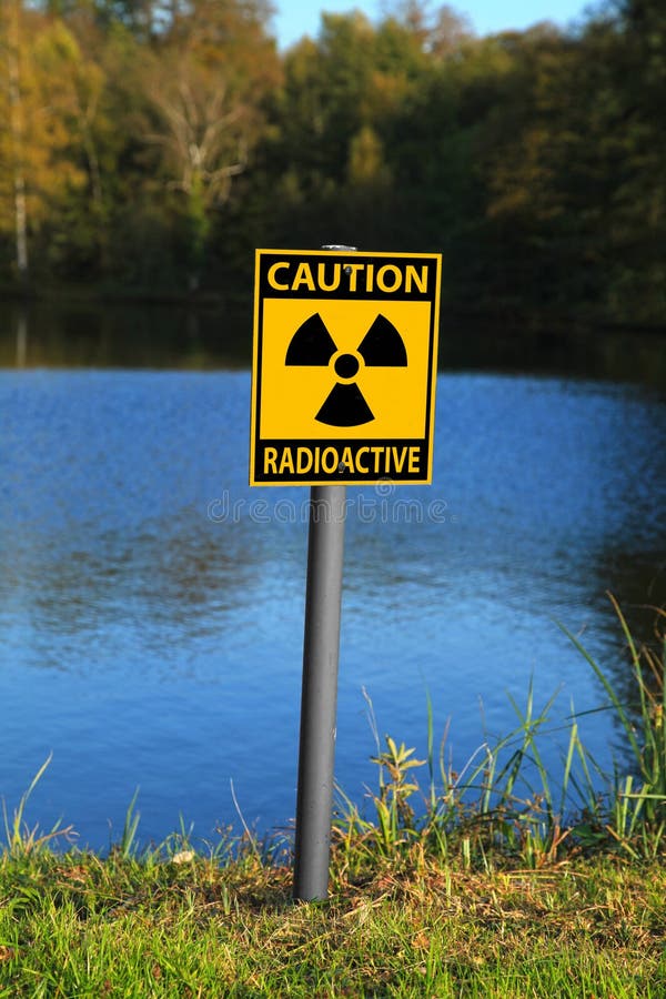 Radioactive warning sign stock photo. Image of warning - 276942328