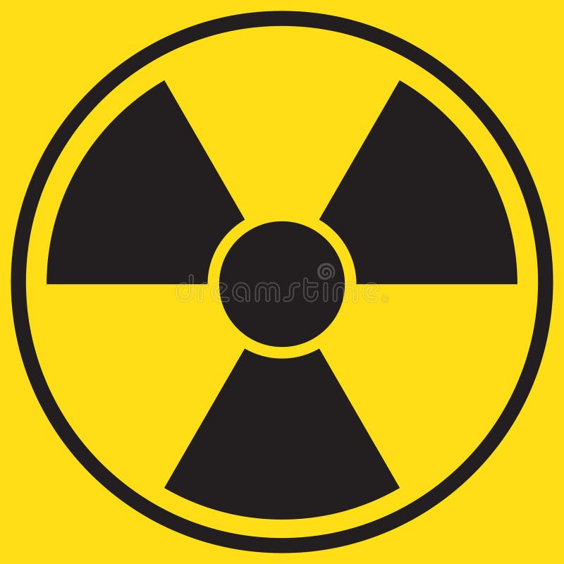 Radioactive Warning Symbol stock vector. Illustration of illustrator ...