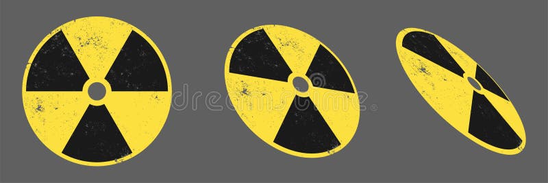 Red Warning Radioactivity Energy Symbol Stock Illustration ...