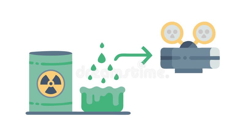 Radioactive Waste Disposal and Conversion To Energy, Vector Design ...