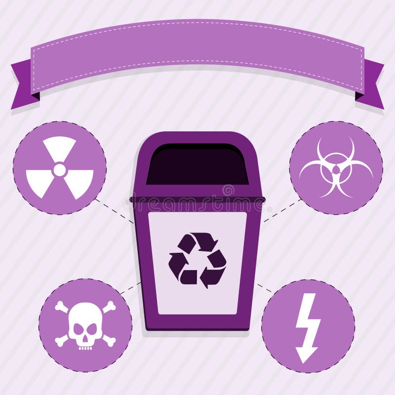 Radioactive waste disposal stock vector. Illustration of design - 53281442